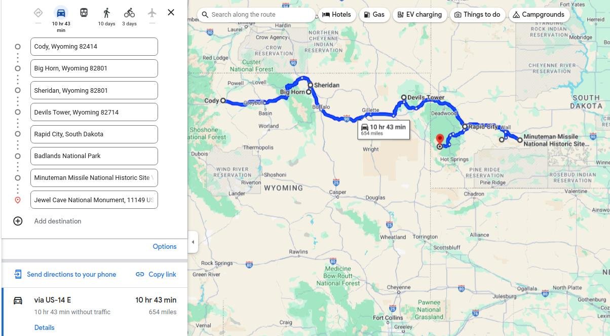 YellowStone – BigHorn National forest – Devils Tower – Mt Rushmore ...